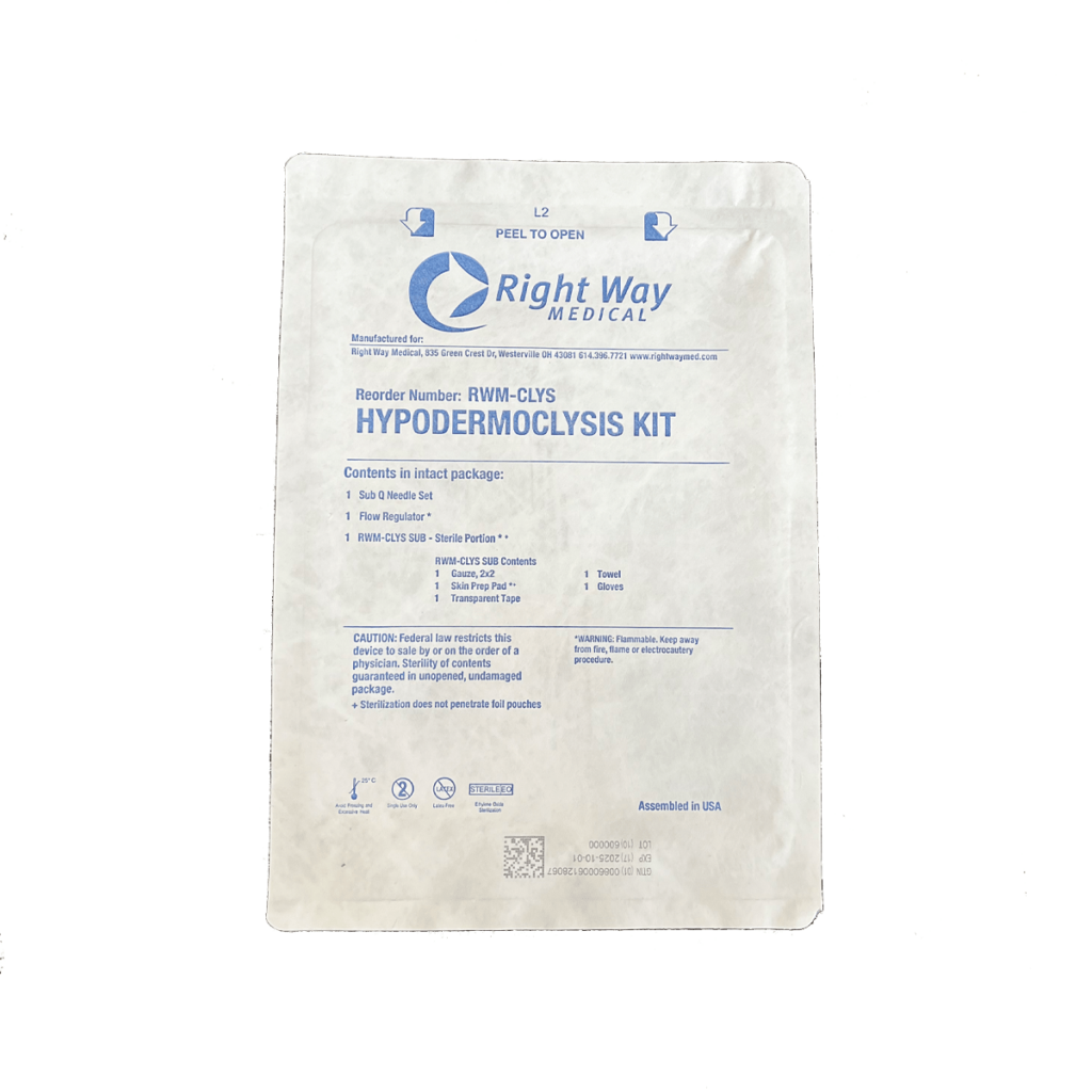 RWM Hypodermoclysis Kit, Standard - Right Way Medical